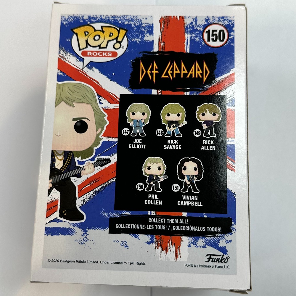 Pre-owned Phil Collen Funko Pop #150 - Own4Less